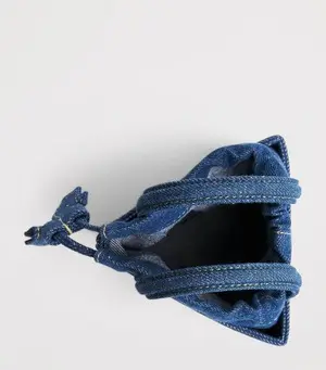 TALEL PARIS Small Denim Triangle Bag