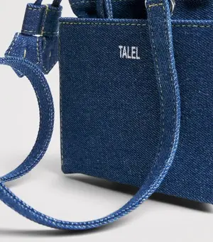 TALEL PARIS Small Denim Triangle Bag