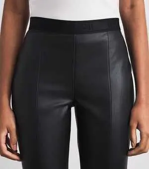 Wolford Faux Leather Cropped Slim Fit Trousers