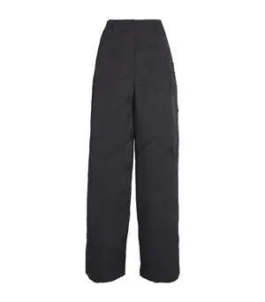Ulla Johnson Satin Crinkled Carine Trousers - Black