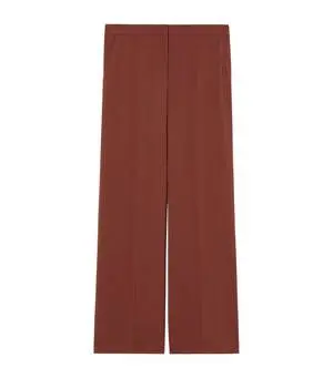 Marina Rinaldi Pleated Tailored Trousers - Red