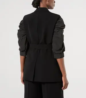 Marina Rinaldi Sleeveless Belted Blazer