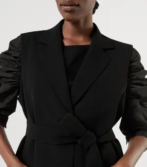 Marina Rinaldi Sleeveless Belted Blazer