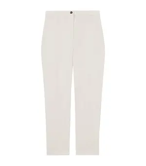 Marina Rinaldi Straight Tailored Trousers - Neutral