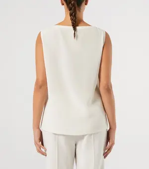 Marina Rinaldi Silk Sleeveless Top