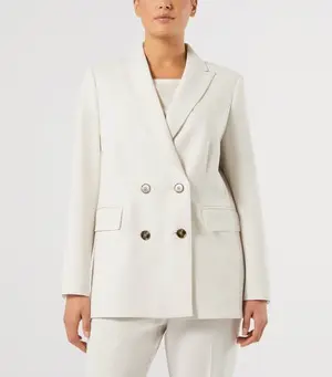 Marina Rinaldi Fox Double-breasted Blazer