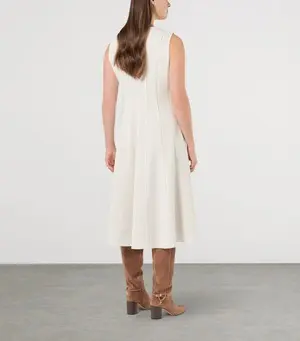 Marina Rinaldi Paneled A-line Midi Dress