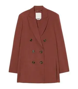 Marina Rinaldi Chenzia Double-breasted Blazer - Red