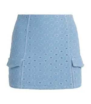 Devon Windsor Romina Mini Skirt - Blue