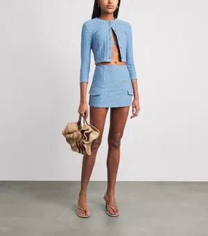 Devon Windsor Romina Mini Skirt - Blue