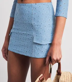 Devon Windsor Romina Mini Skirt - Blue