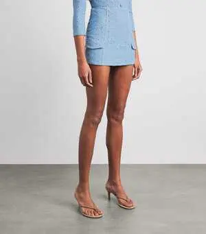 Devon Windsor Romina Mini Skirt - Blue