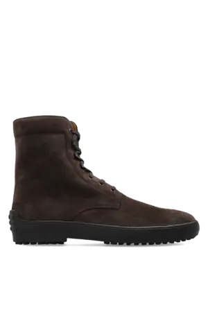 TOD'S Suede Ankle Boots - Brown