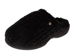 Badgley Mischka Sparkling Ribbon Slippers - Black