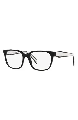 Prada 55mm Rectangular Optical Glasses