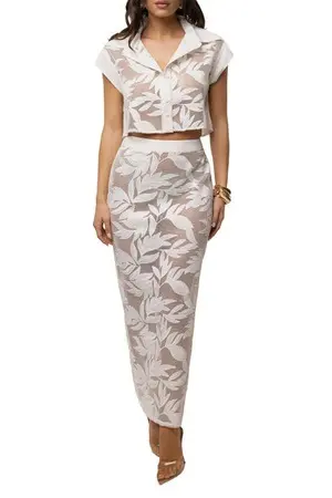 JLUXLABEL Bali Nights Embroidered Skirt