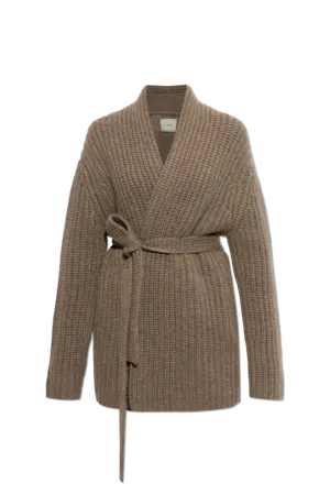 LISA YANG Jacqueline' Cashmere Waffle-knit Shawl Collar Cardigan