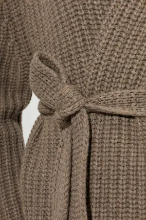 LISA YANG Jacqueline' Cashmere Waffle-knit Shawl Collar Cardigan