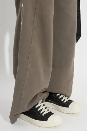 Rick Owens Low Top Leather Sneakers - Black
