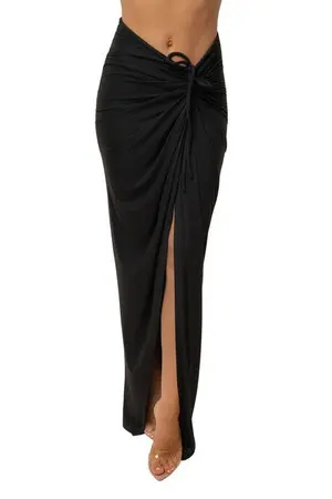 JLUXLABEL Island Drape Maxi Skirt