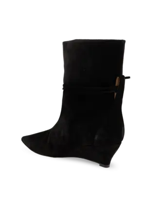 ODISSI Suede Wedge Ankle Boots