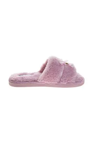 Badgley Mischka Faux Fur Slide Slippers