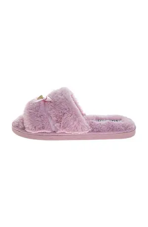Badgley Mischka Faux Fur Slide Slippers