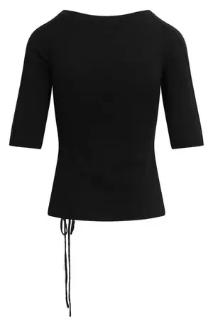FAVORITE DAUGHTER Side Eye Wool Top