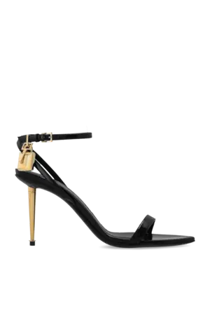 TOM FORD Leather Heeled Sandals - Black