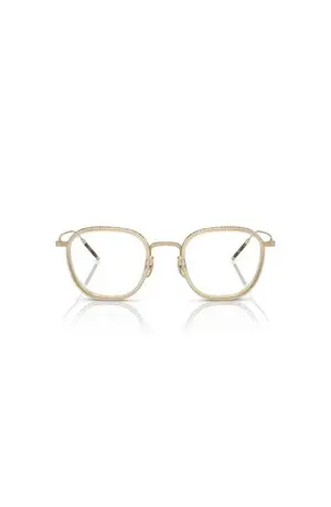 Oliver Spencer Rectangle Titanium Full Rim Eyeglasses