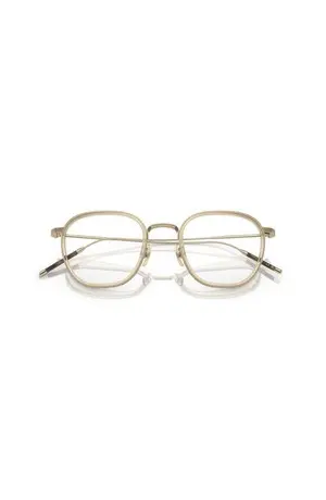 Oliver Spencer Rectangle Titanium Full Rim Eyeglasses