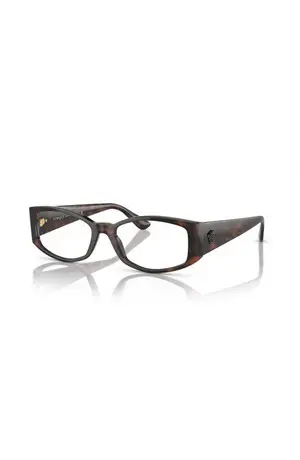 Versace 54mm Irregular Optical Glasses - Tortoise