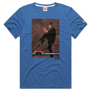 HOMAGE Nolan Ryan Texas Rangers Topps Baseball Card Tri-blend T-shirt - Royal
