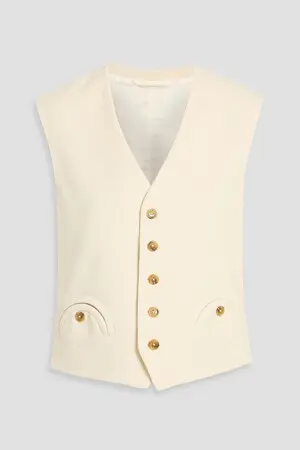 BLAZÉ MILANO Amara Cotton-corduroy Vest