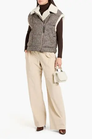 Brunello Cucinelli Pleated Cotton Corduroy Wide-leg Trousers