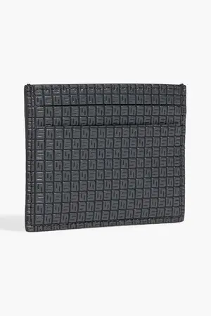 SERAPIAN Embossed Coatedcanvas Cardholder - Charcoal