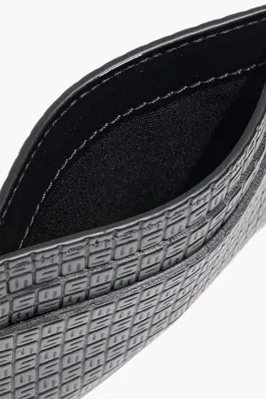 SERAPIAN Embossed Coatedcanvas Cardholder - Charcoal