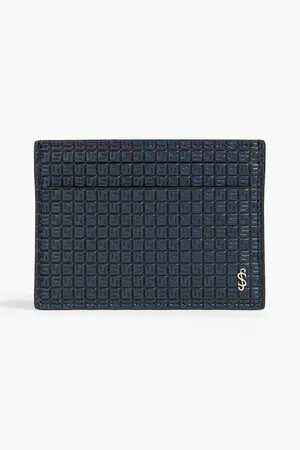 SERAPIAN Embossed Coatedcanvas Cardholder - Navy