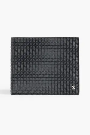 SERAPIAN Embossed Coatedcanvas Wallet - Charcoal