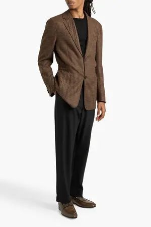 Canali Houndstooth Cuprotweed Blazer