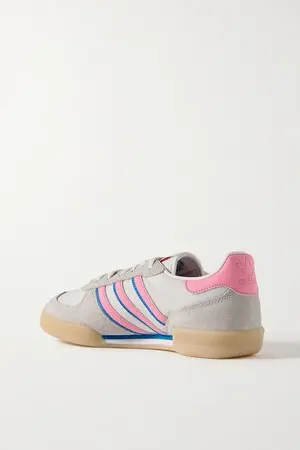 Adidas Squash Indoor Suede And Leathertrimmed Mesh Sneakers