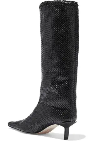 MIISTA Sandy Woven Leather Boots