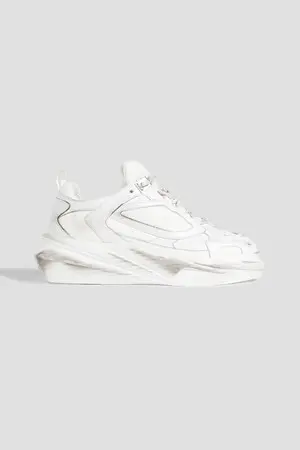 1017 Alyx 9sm Mono Hiking Distressed Leather Exaggeratedsole Sneakers - White
