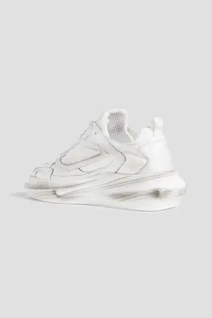 1017 Alyx 9sm Distressed Leather Exaggerated Sole Sneakers