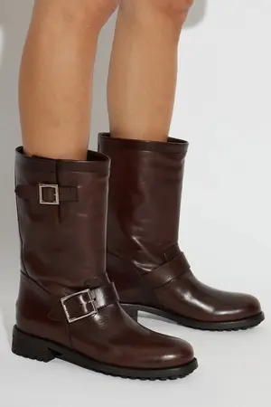 JIMMY CHOO Biker Mid’ Ankle Boots