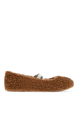 Moon Boot Mb Shearling Ballerinas - Brown