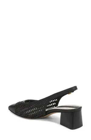 Franco Sarto Slingback Pointed Toe Pumps - Black/black