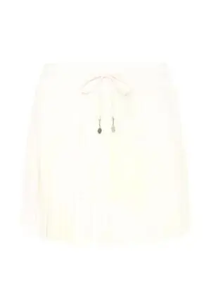 The Upside Cadiz Pleated Mini Skirt - Neutrals