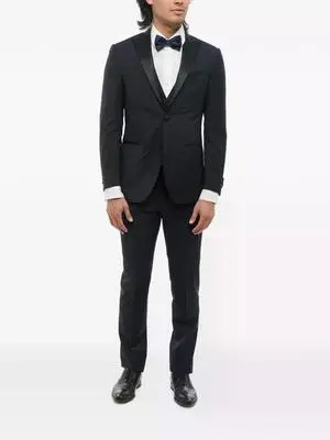 Corneliani Peak-lapel Three-piece Suit - Black