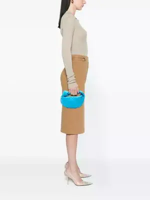Bottega Veneta 2012-2026 Mini Nappa Intrecciato Jodie Hobo Bag - Blue